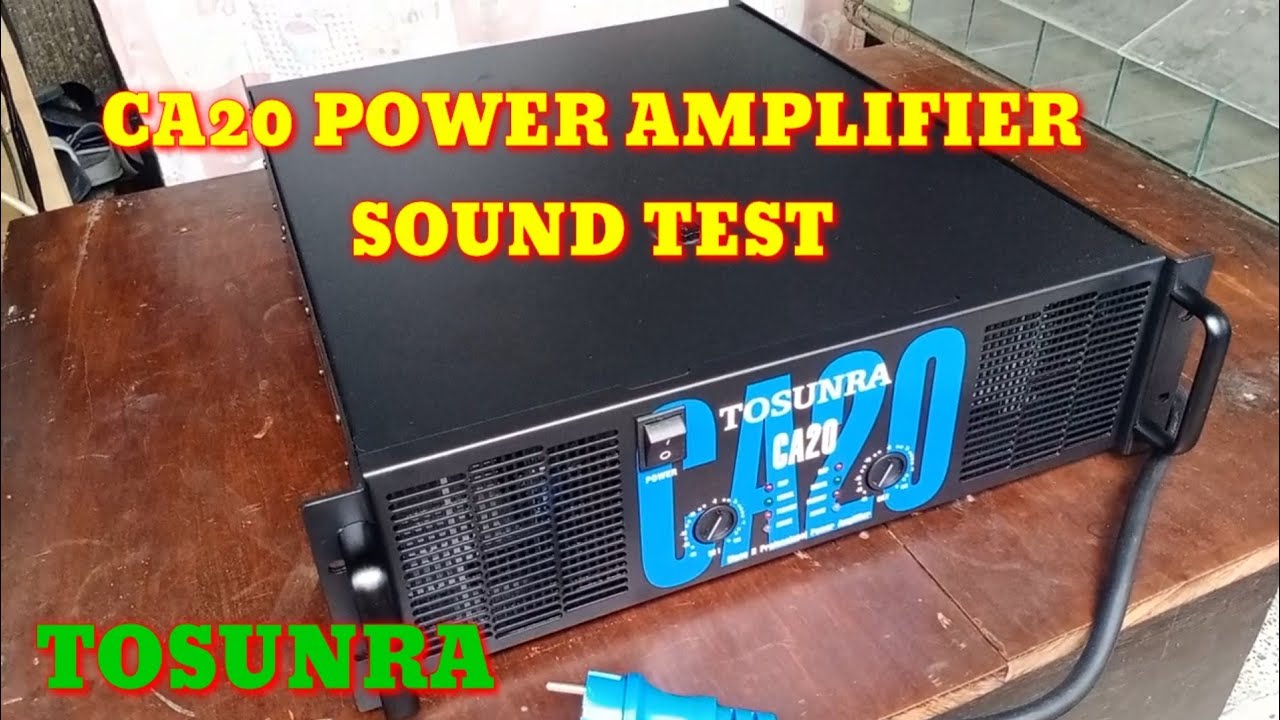 SOUNDS TEST CA20 POWER AMPLIFIER - YouTube