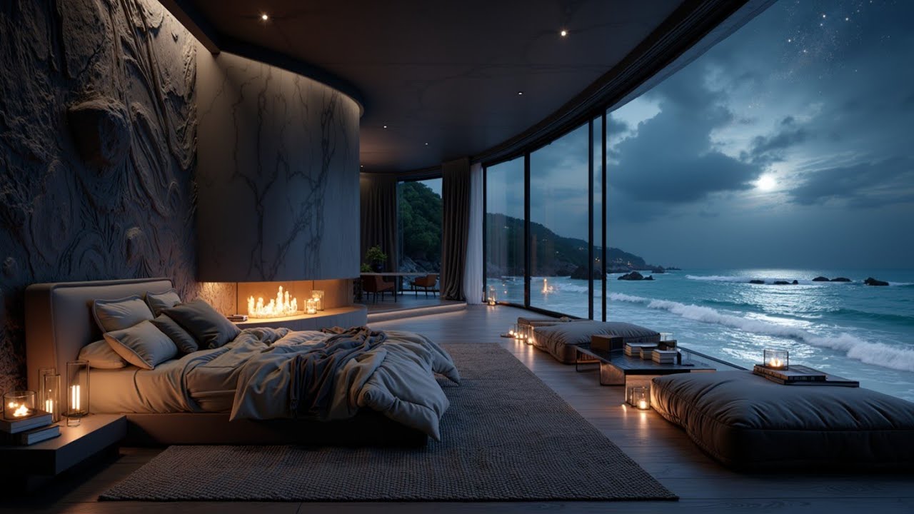Smooth Saxophone House Music ~ Ocean Waves & Chill Out Night Vibes ...