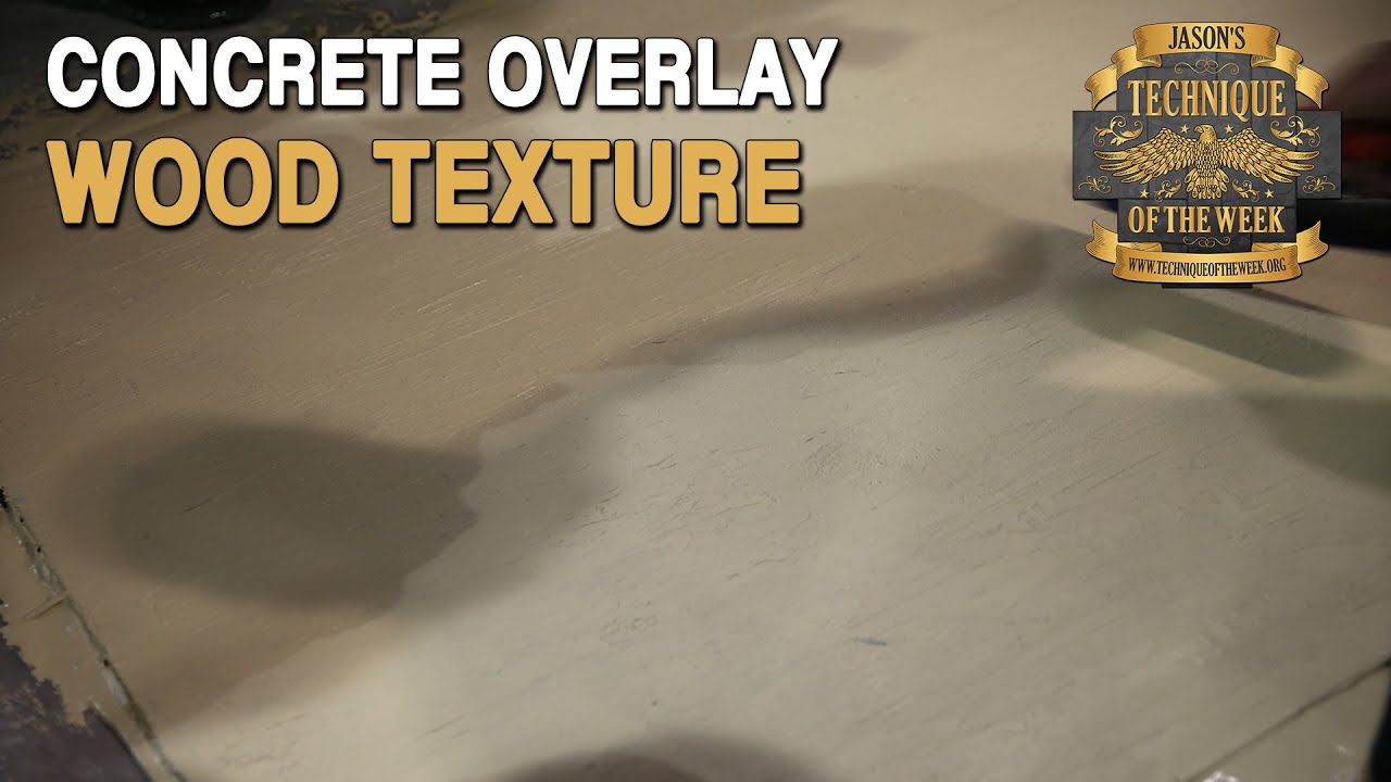 Creating Wood Texture Floor With Concrete Overlay - YouTube