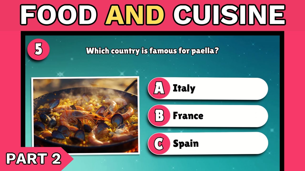 Food and Cuisine Quiz - Test Your Knowledge of Culinary Delights Part 2 ...