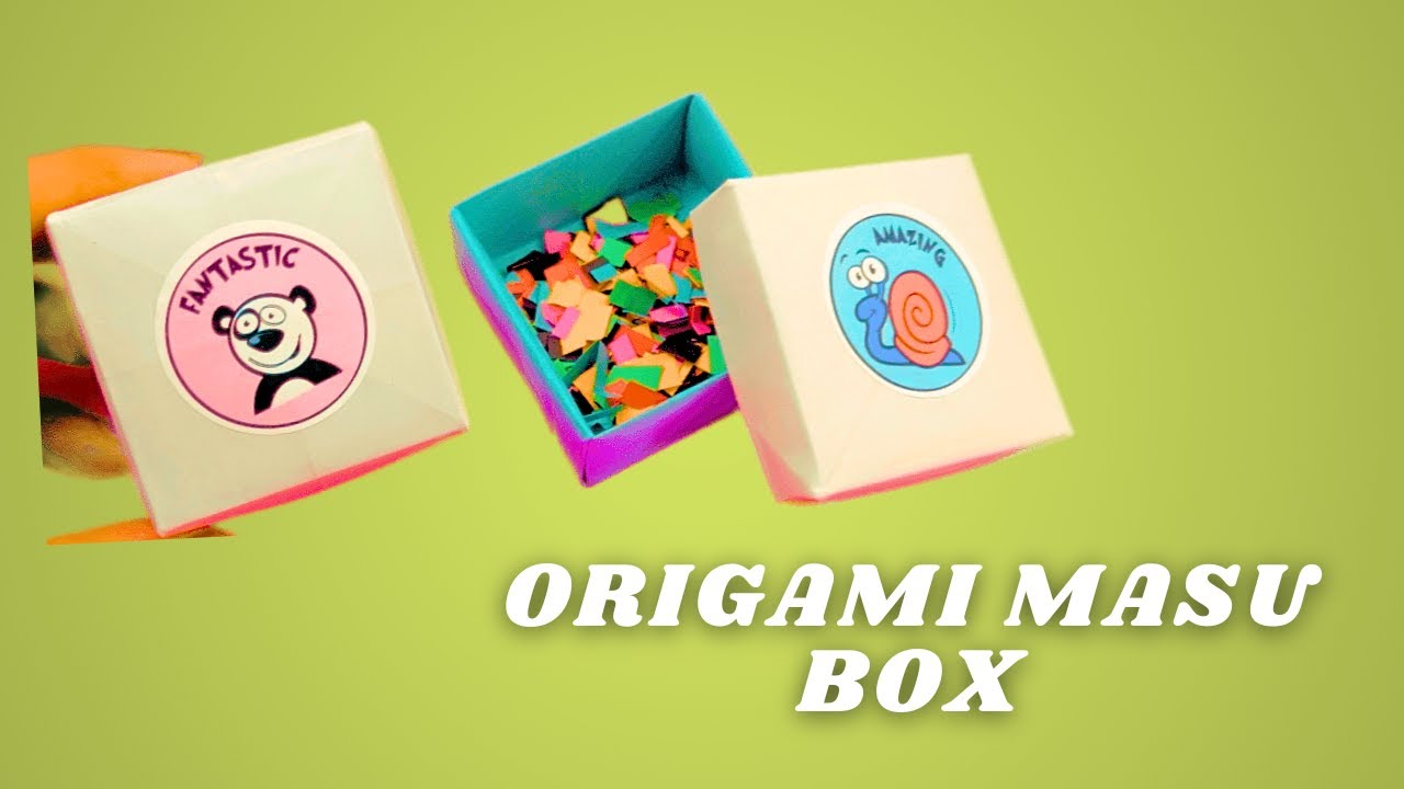 DIY Easy Origami Masu Box & Lid Tutorial \ Easiest Method \ Origami ...