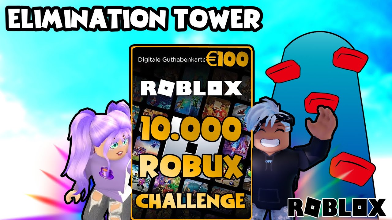 Elimination Tower um 10.000 ROBUX! Dania vs. Kaan - YouTube
