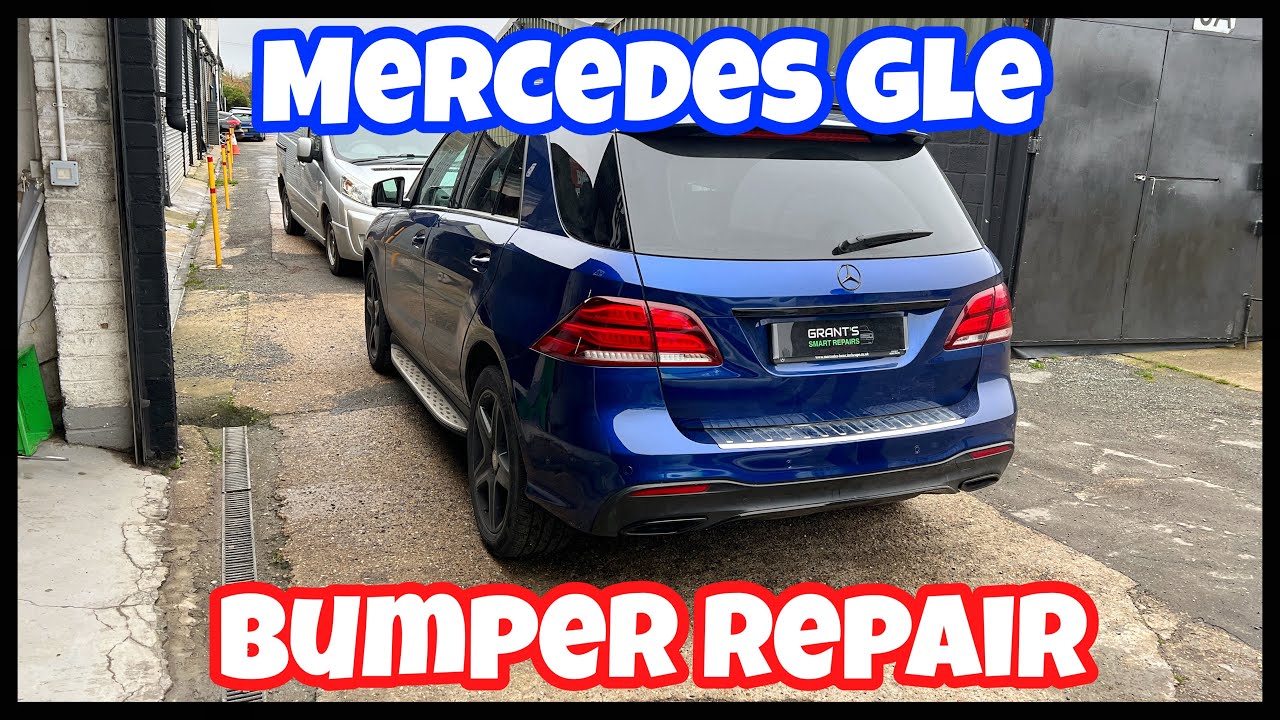 Mercedes GLE bumper repair - YouTube