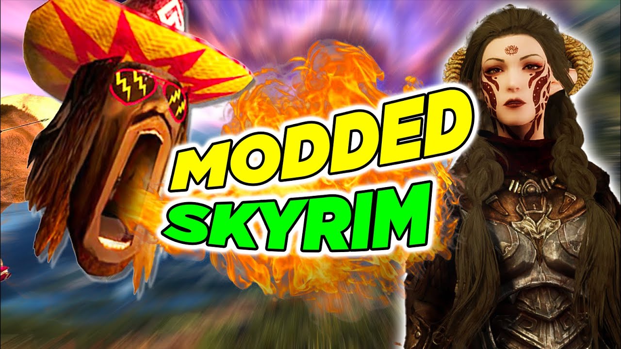 THIRST TRAP'S EVERYWHERE 👀 Macho Man Dragon 🔥 Funny Modded Skyrim ...