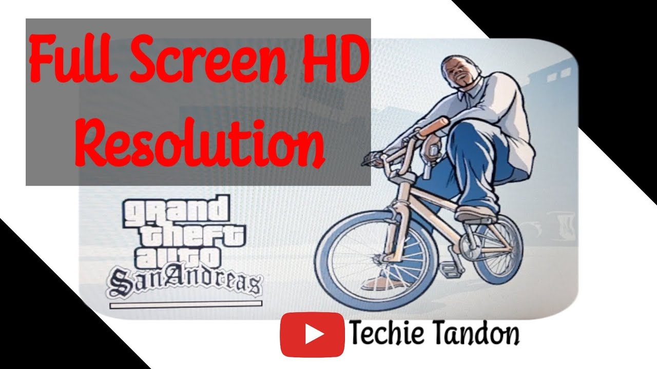 GTA San Andreas full screen resolution easy fix 1366x768 | Full HD ...