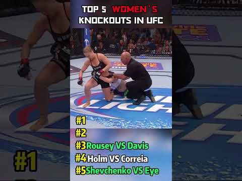 Los nocauts femeninos más brutales en la historia de la UFC 😱 #ufc #mmashorts #knockout #womensmm...