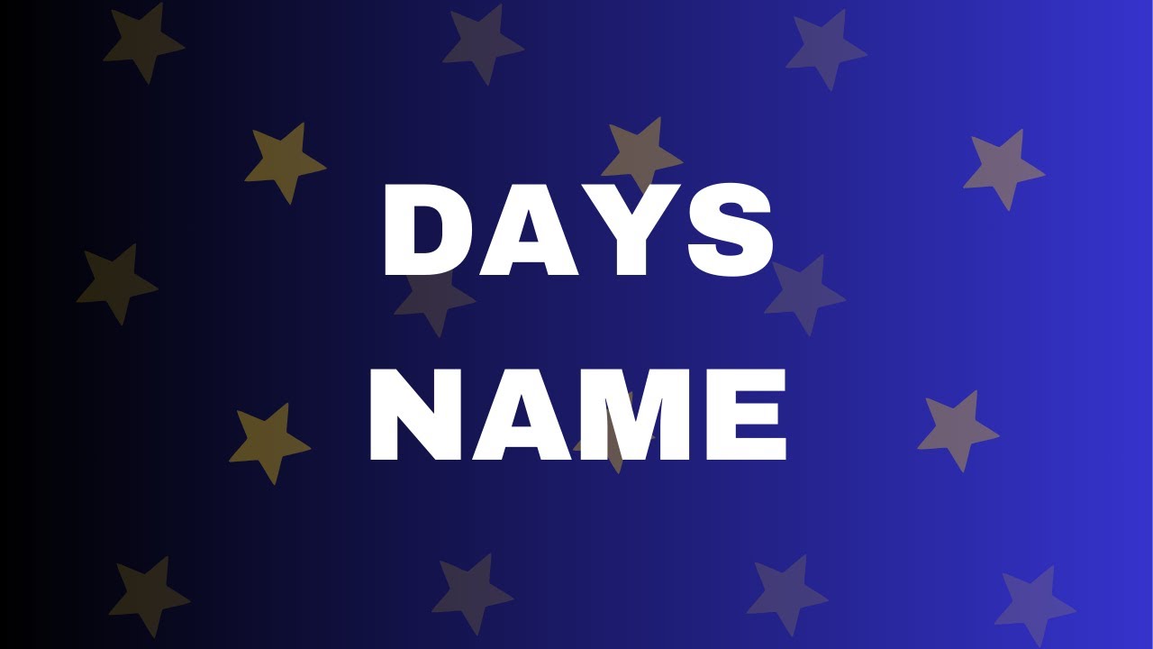 DAYS NAME | days name for kids | days name with spellings #days # ...