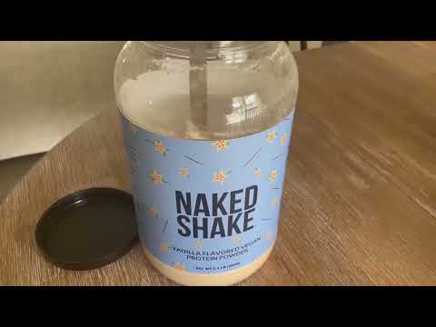 Naked Shake   Vanilla Protein Powder   Plant Based Protein Shake  Review