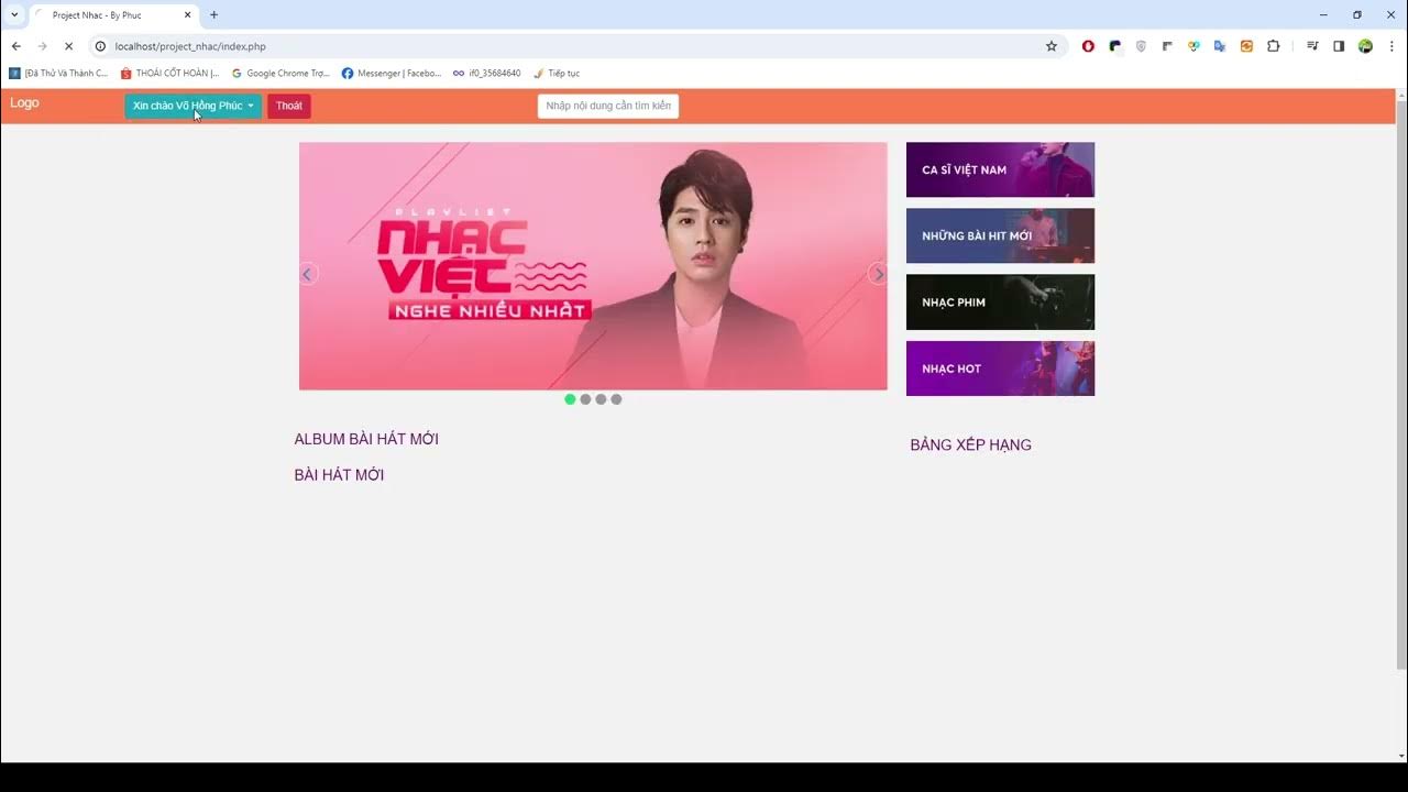 full source code website nghe nhạc mp3 online viết bằng PHP & MySQL có ...