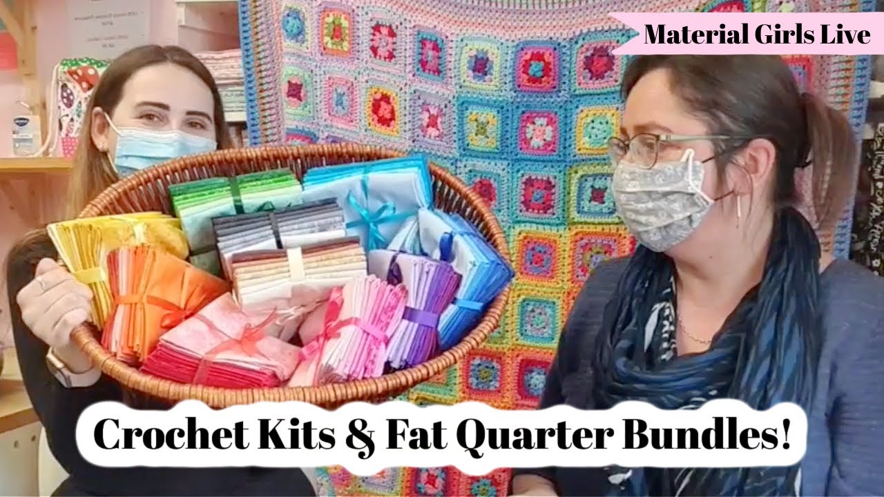 Crochet Kits & Fat Quarter Bundles / Material Girls Live! Janie Crow ...