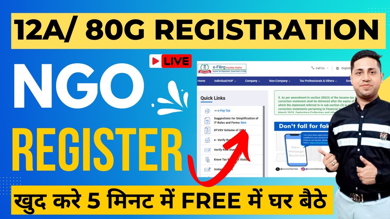 How to Apply 12A Registration online in 2025 || NGO Trust Registration Online Process || #12A # ...