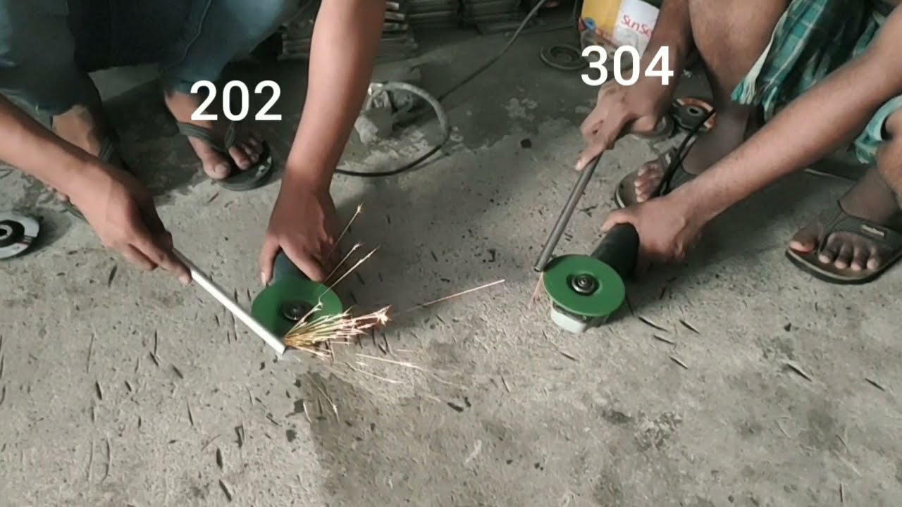 202 and 304 Steel Pipe checking - YouTube