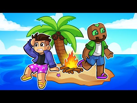MINECRAFT pero ESTAMOS ATRAPADOS en UNA ISLA 😱🌊 HARDY y TROLERO - YouTube