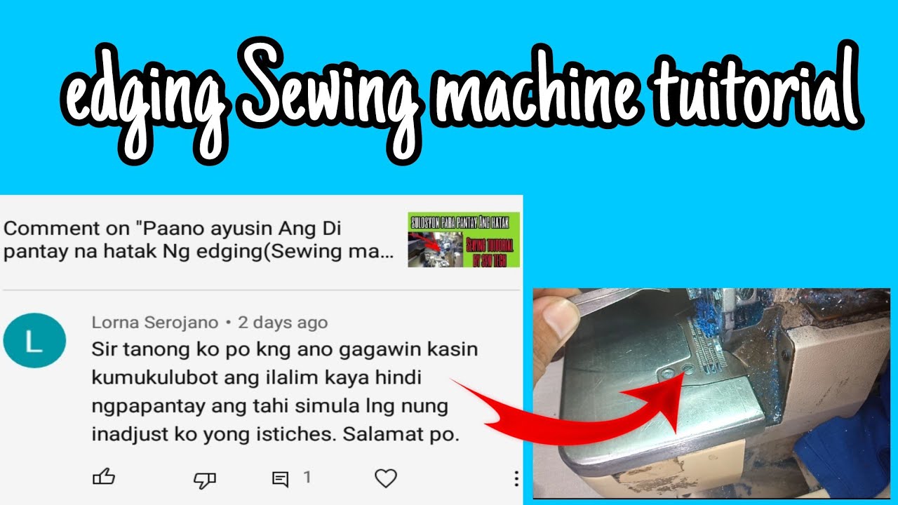 Bakit kumukulubot Ang tahi sa edging//sew tech - YouTube