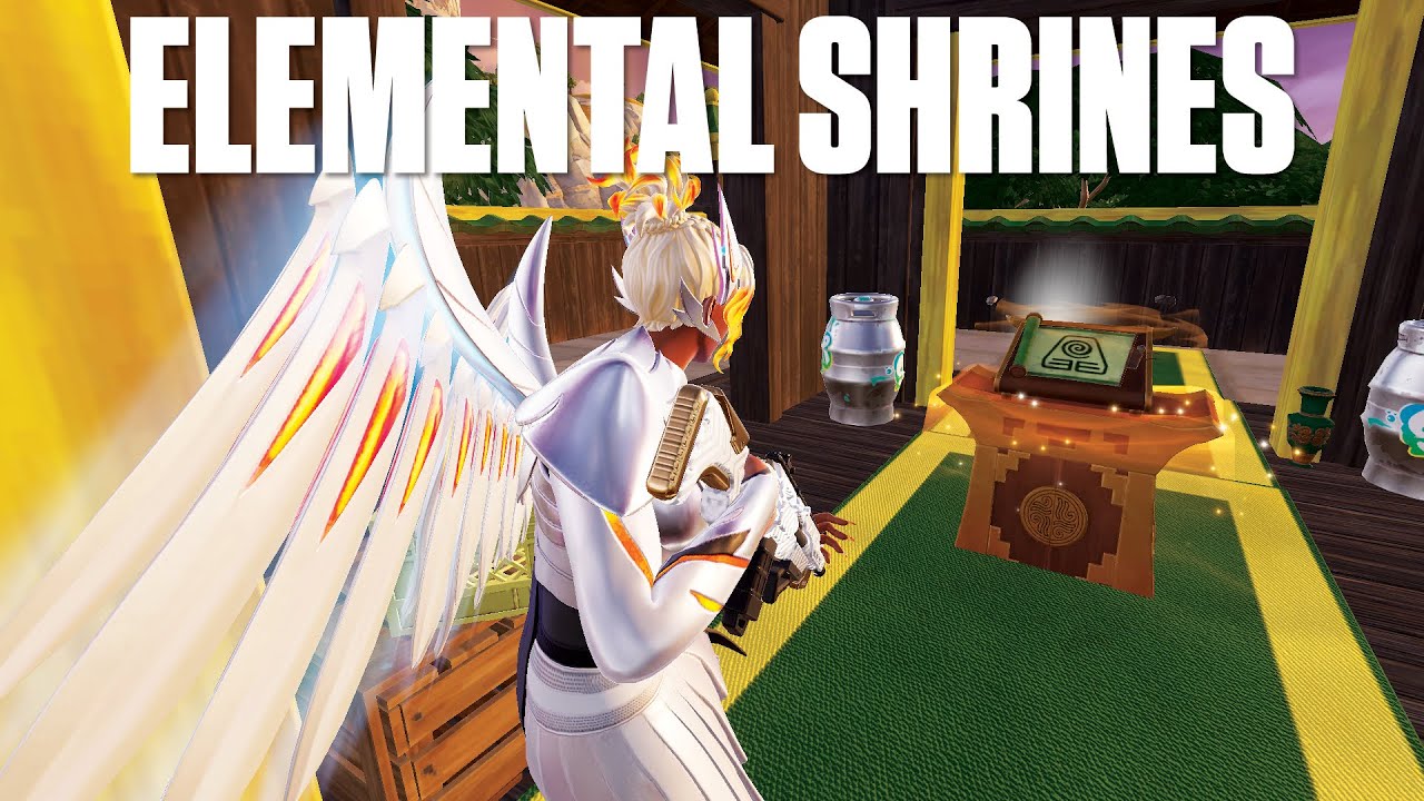 🔴 Visiting Elemental Shrines in Fortnite to Complete Avatar Quests ...