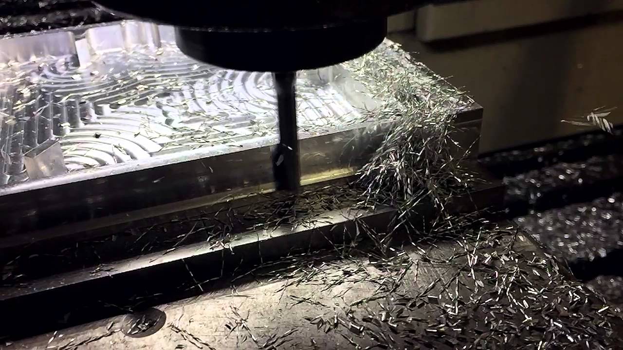 Slow Mo CNC machining - YouTube