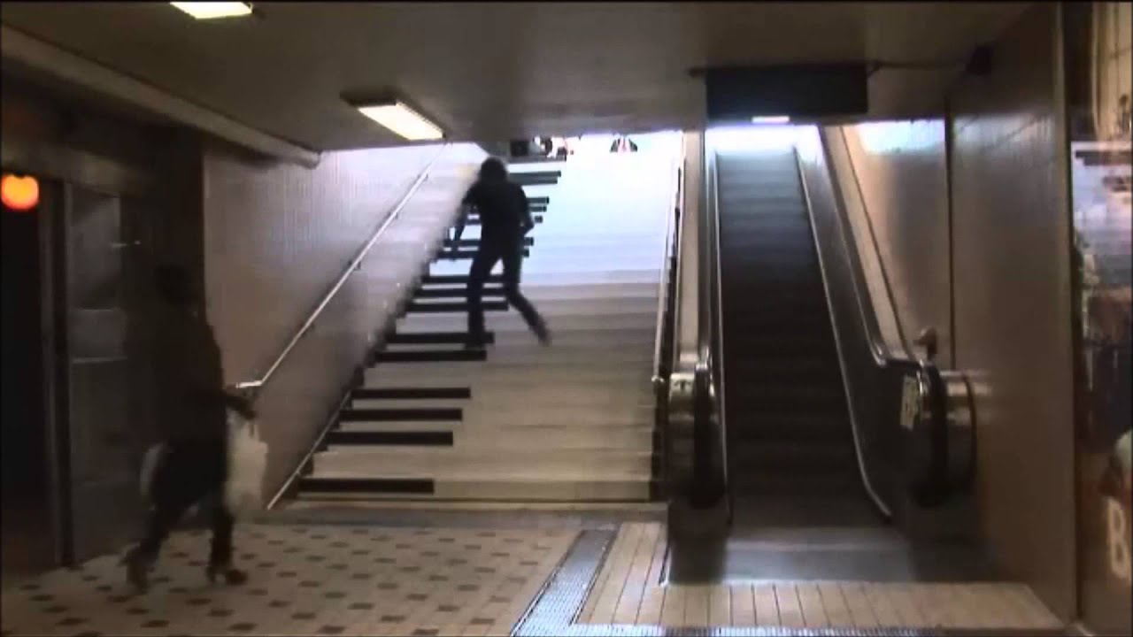 The Fun Theory Piano in Odenplan, Stockholm - YouTube