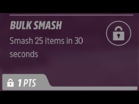 Forza Horizon 5- How To Complete Bulk Smash Destroy 25 Items In 30 Seconds Daily Challenge - YouTube