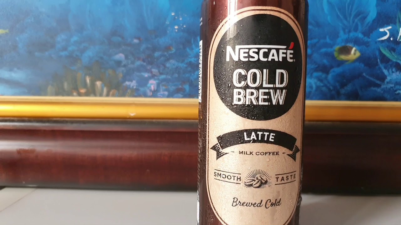 Canned Coffee review : nescafe cold brew latte by scent hound - YouTube