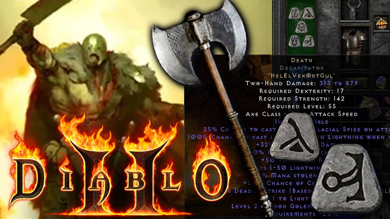 DEATH (Runeword) is GODLY AF | Diablo 2 Resurrected - YouTube