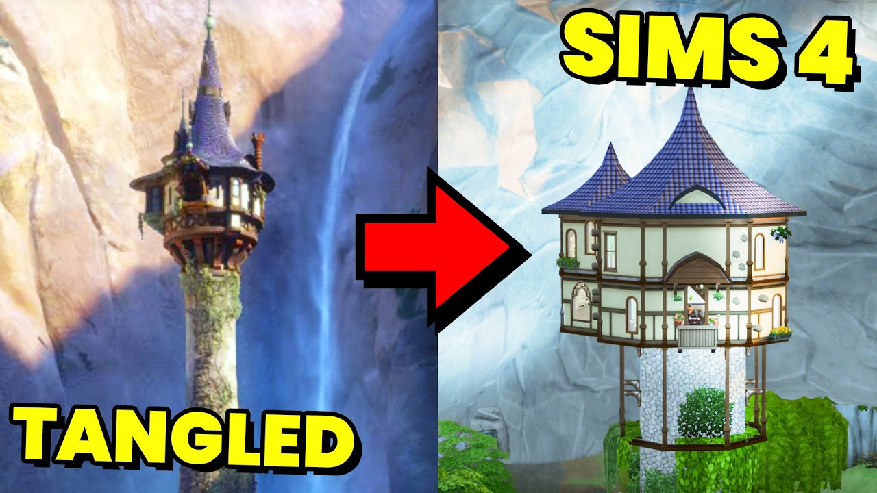 Rapunzel's Tower in The Sims 4 (Your Gallery Builds) - YouTube