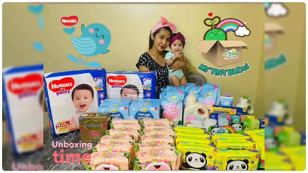 First Vlog! Unboxing Baby Essentials (TINY BUDS PRODUCTS x HUGGIES ...