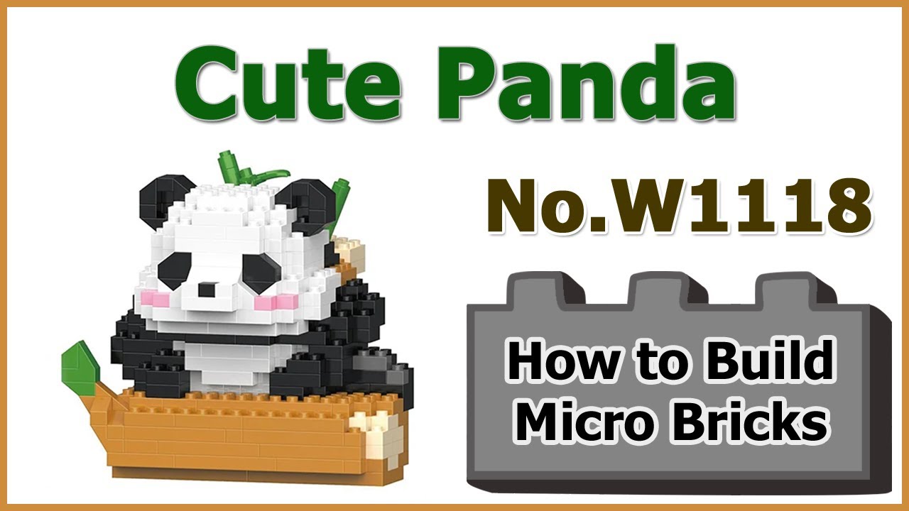 How to Build Mini Bricks Cute Panda W1118 Review Manual Specifications ...