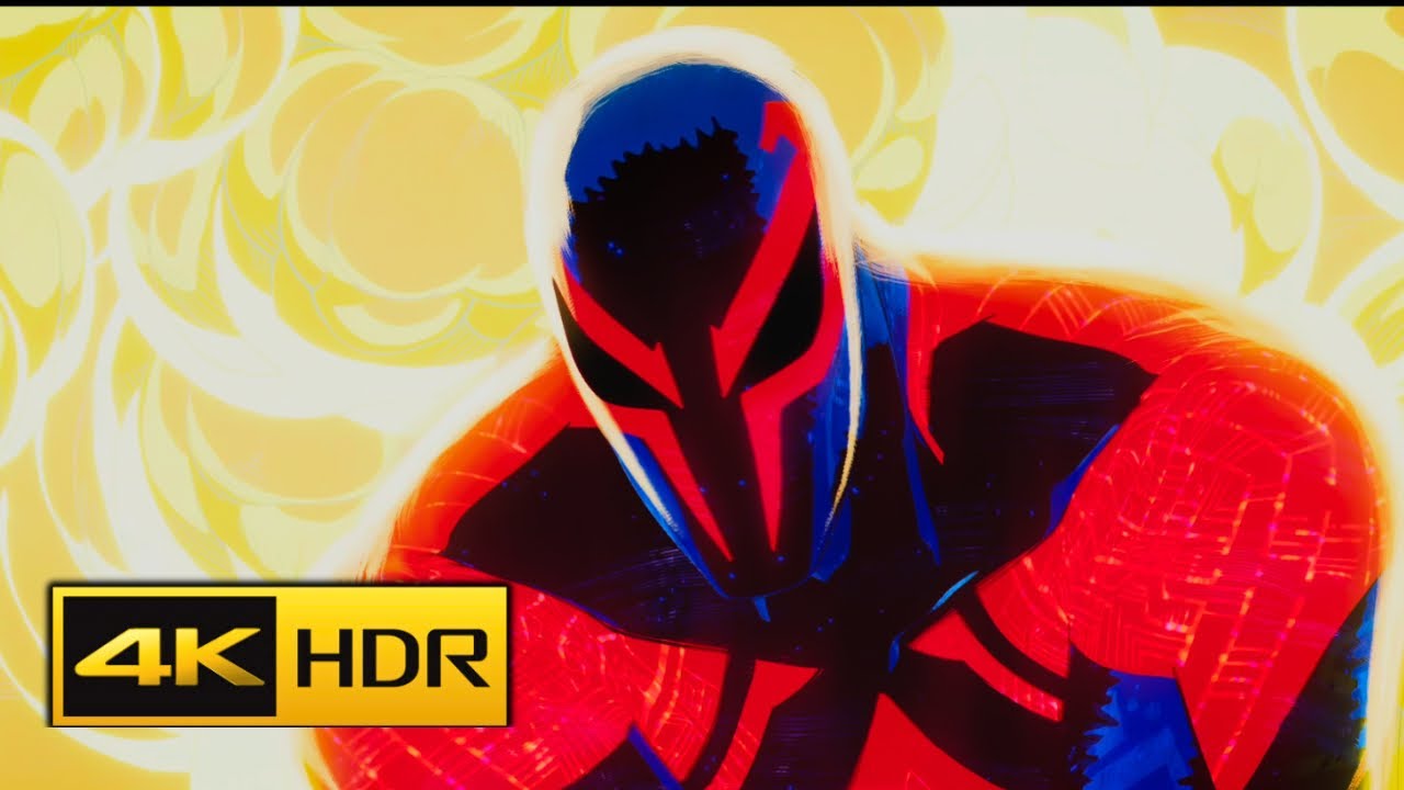 Spider-Man: Across the Spider Verse - Spider Man 2099 entrance scene in ...