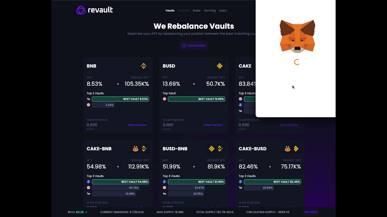 Connect Metamask to Revault Platform - YouTube