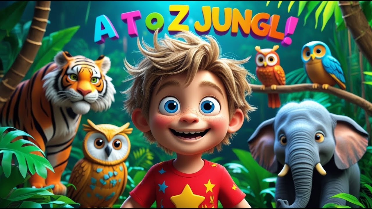 ABC Jungle Adventure with Alex: Learn Animal Names from A to Z! - YouTube