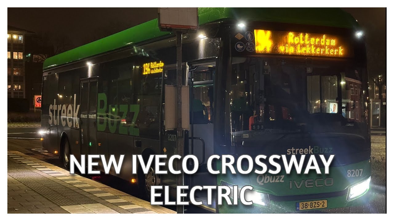 BUS DRIVER POV : (NEW) IVECO CROSSWAY ELECTRIC ( Qbuzz Line: 194 ...