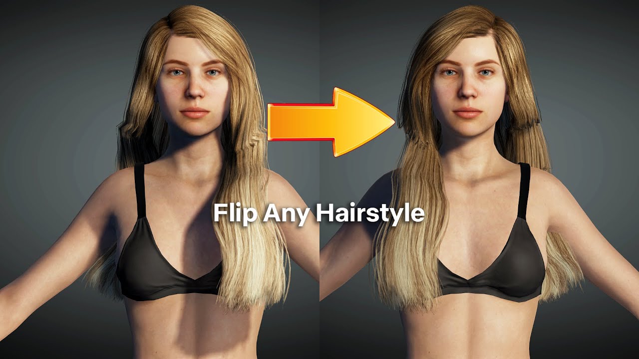 How To Flip Any Hairstyle In Character Creator 3 And Iclone L Download