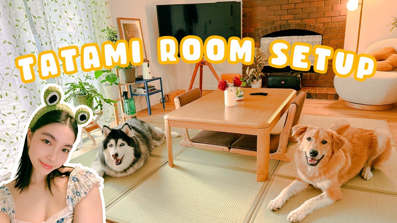 Setting up my cozy Japanese Tatami room! Vlog - YouTube