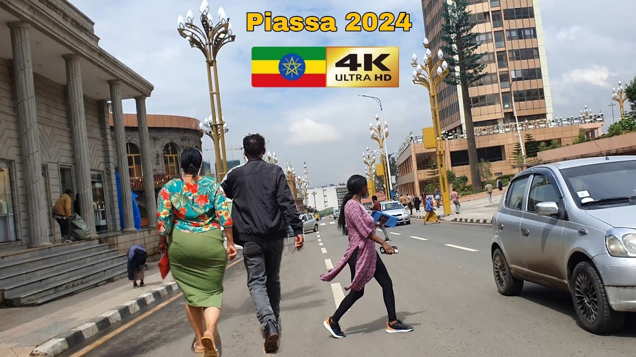 Piassa , 🇪🇹 Addis Ababa walking Tour 2024 , Ethiopia - YouTube