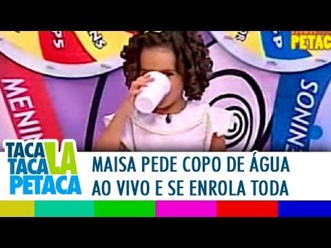 Bom Dia e Cia | Maisa pede copo de água ao vivo e se enrola toda | SBT