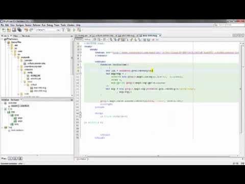 Making a google map page using Symfony2 netbeans and Google Maps Javascript API Tutorial - YouTube