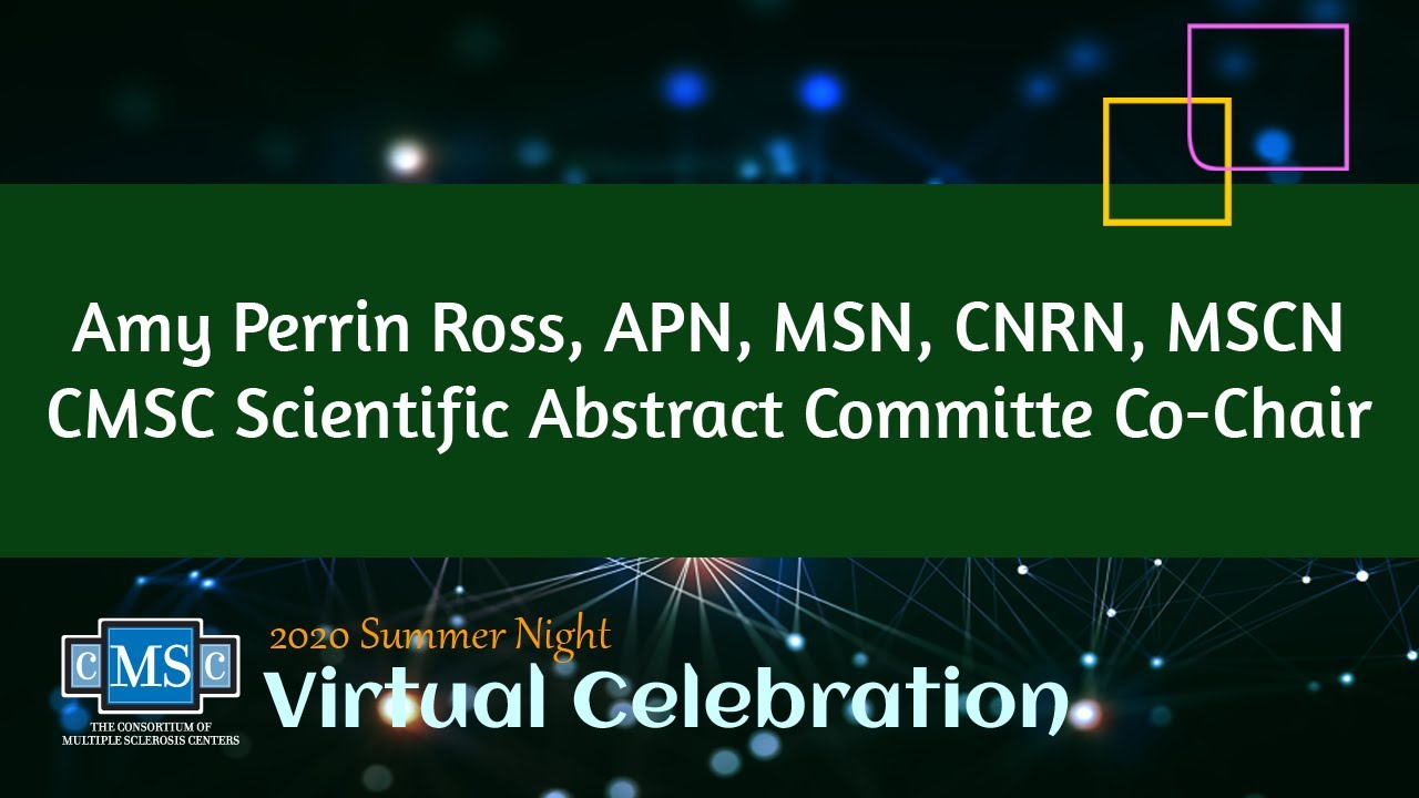 2020 CMSC: Special Thanks to the Abstract Authors: Amy Perrin Ross ...