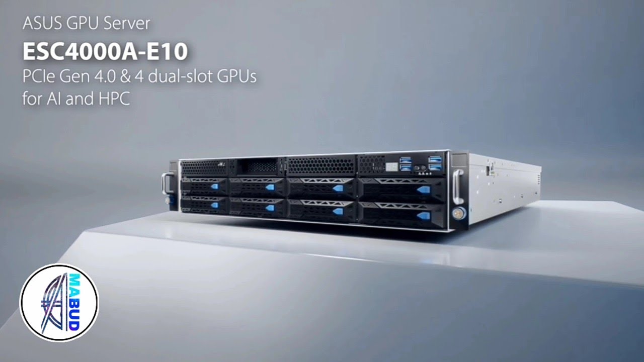 ASUS - ESC4000A-E10 AMD EPYC GPU Server | GPU support and faster transmission speeds - YouTube