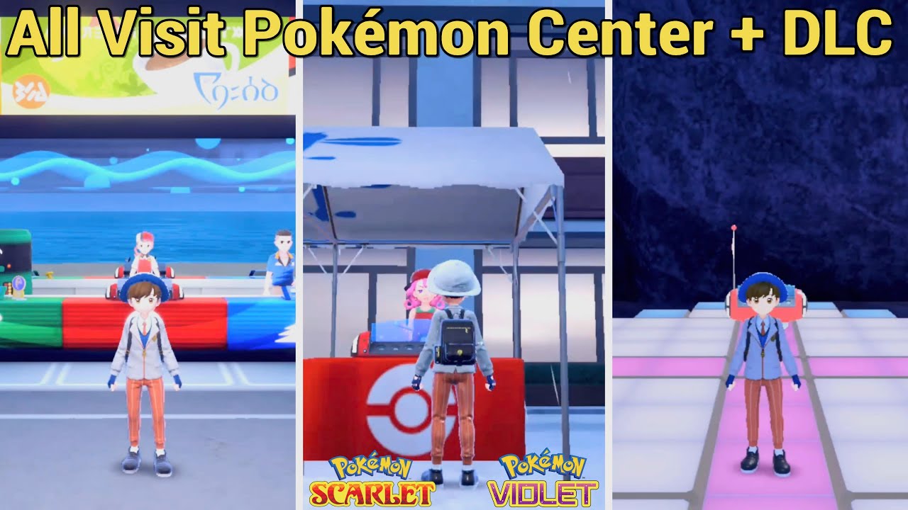 Pokémon Scarlet & Violet: Visit All Location Pokémon Center - Kitakami ...