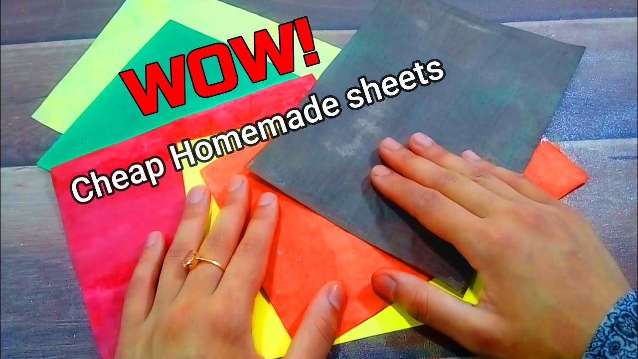 Wow cheap Homemade colored sheets || Homemade A4 coloured paper sheet ...