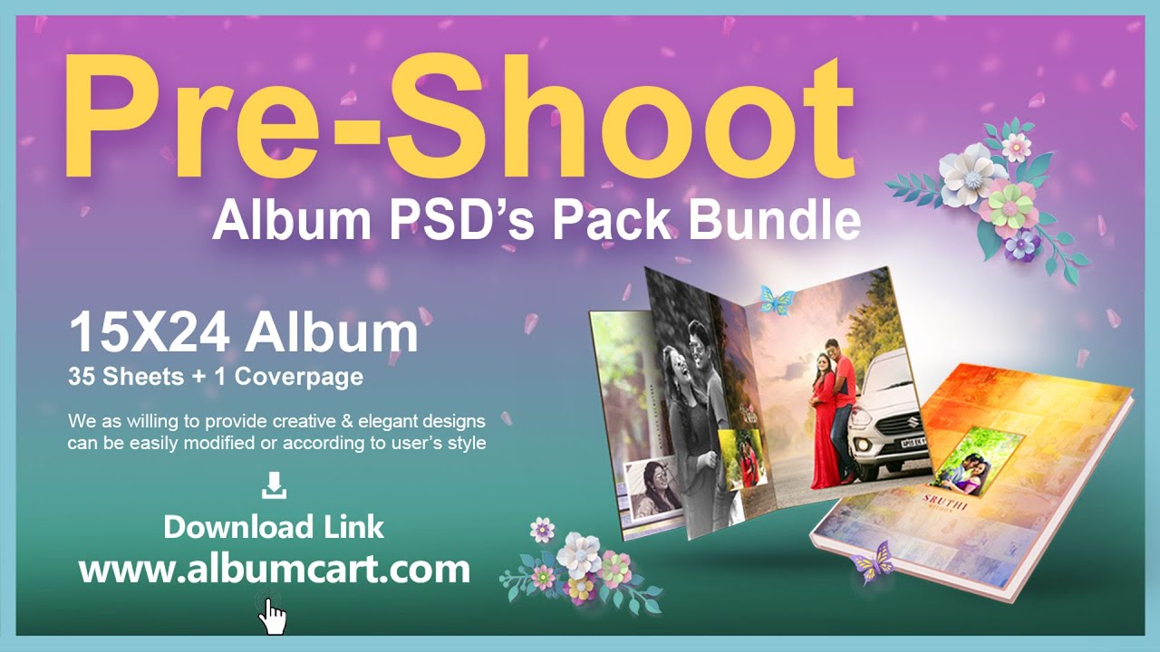 Pre Shoot Album Pack | Post Shoot Pack | Still Album | 15x25Album ...