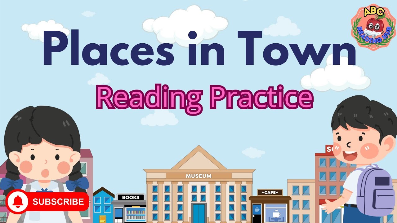 Reading Practice Using English Basic Sentences About Places in Town ...