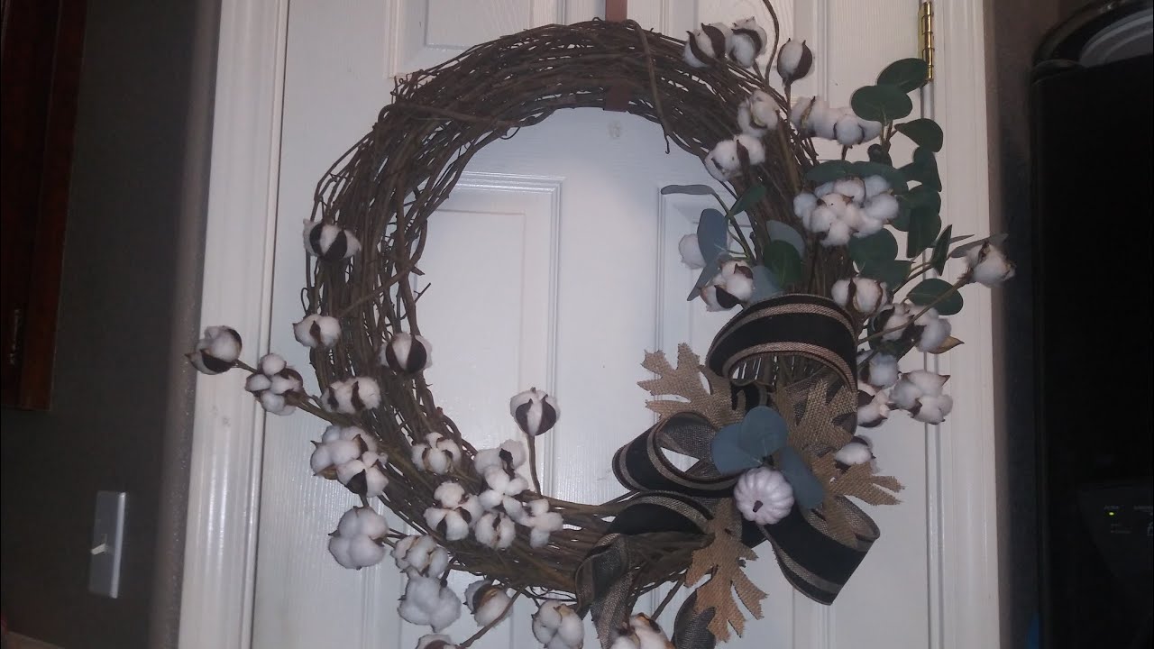 Fall Wreath Challenge 2019 - Farmhouse Fall Wreath - Rustic & Neutral ...