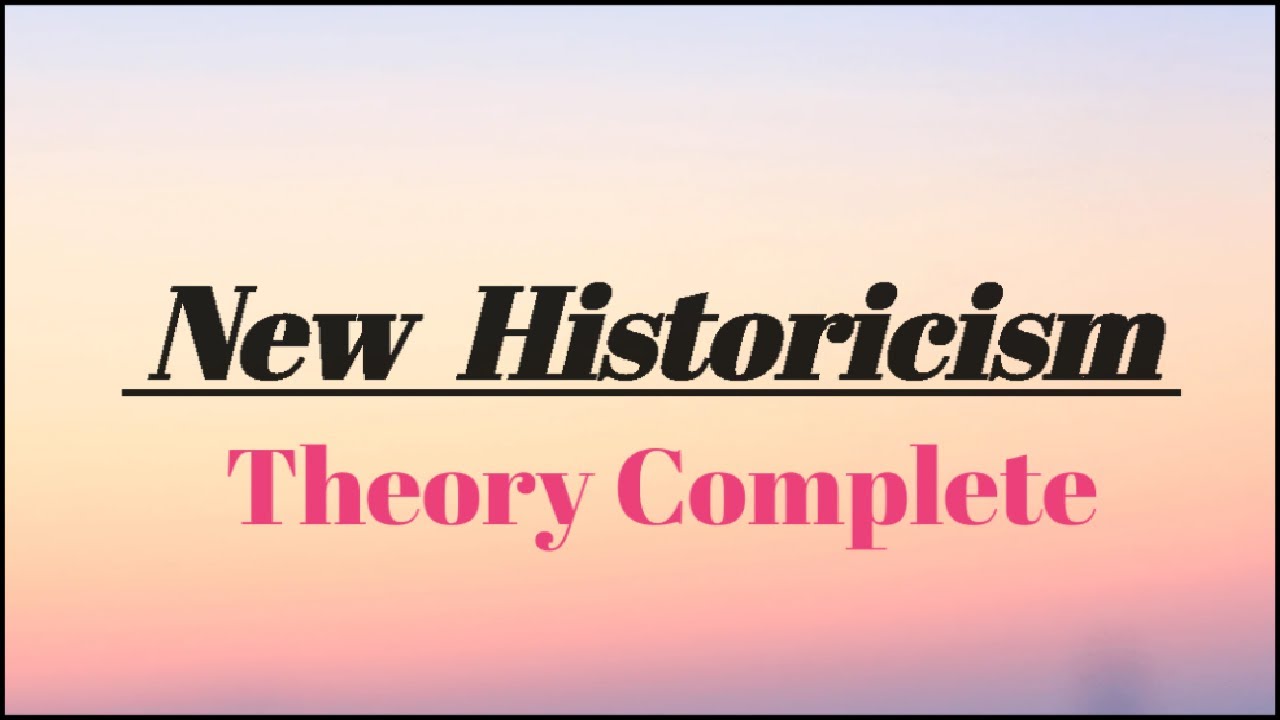 All important critics of New Historicism / #Stephemgreenblatt - YouTube