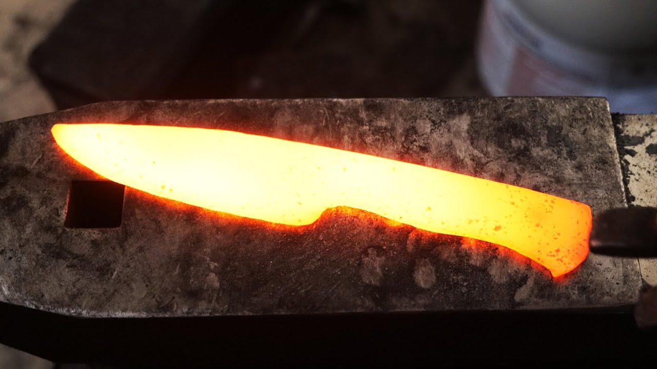 Just Forging A Knife 4 - Full Tang Hunter - YouTube