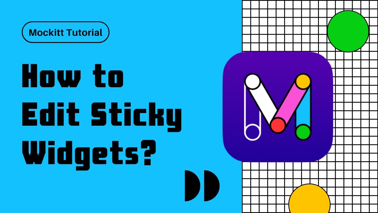 How to Edit Sticky Widget? | Mockitt Tutorial - YouTube