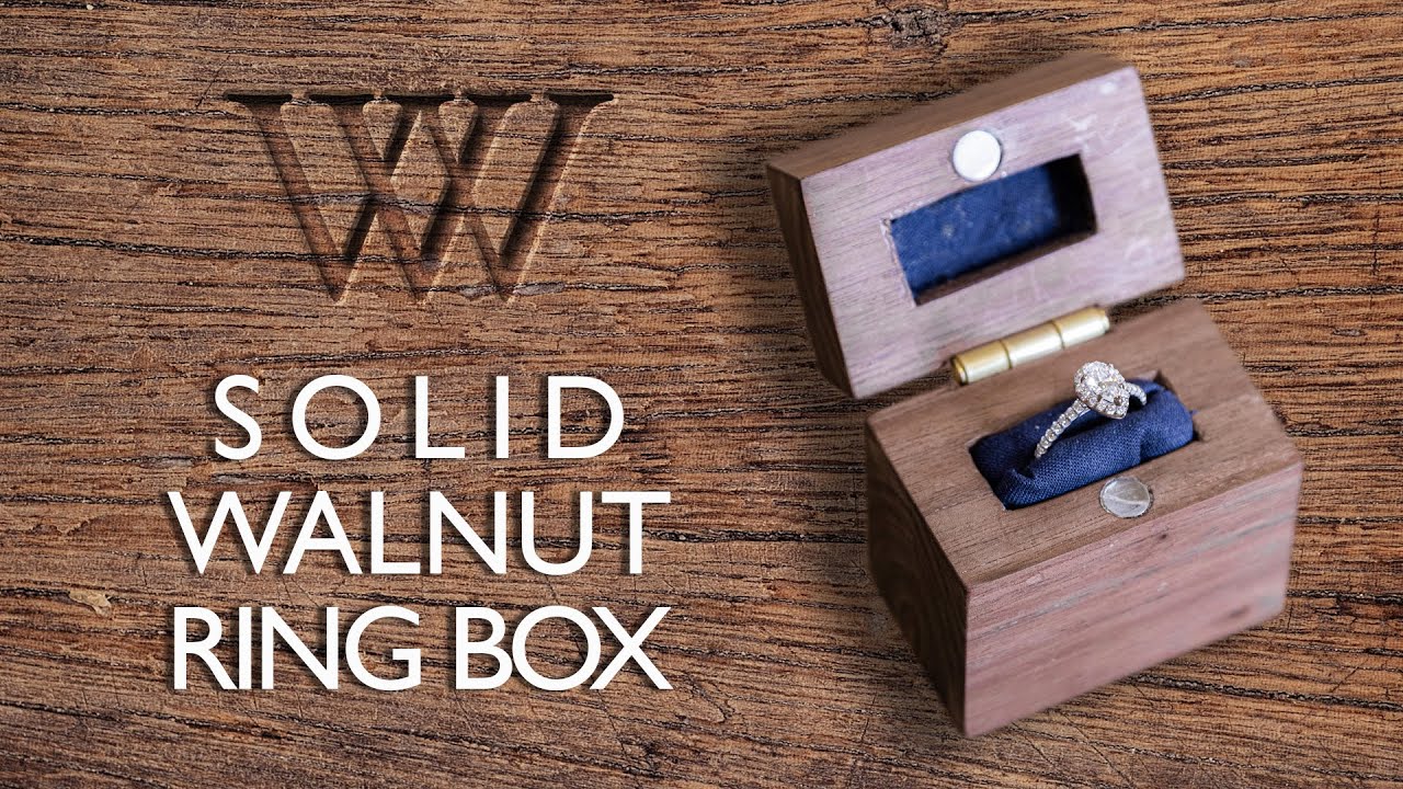 How I Made A Solid Walnut Engagement Ring Box — She Said Yes! - YouTube