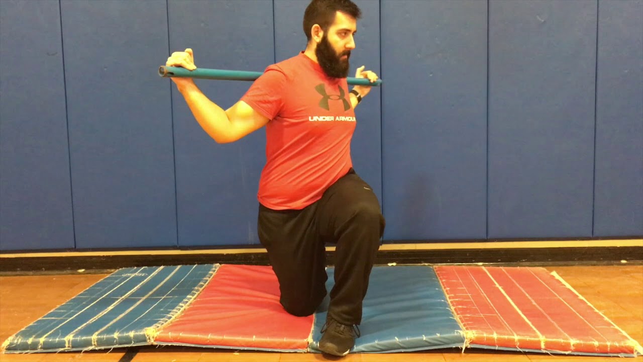 Half-Kneeling T-Spine Rotation - YouTube