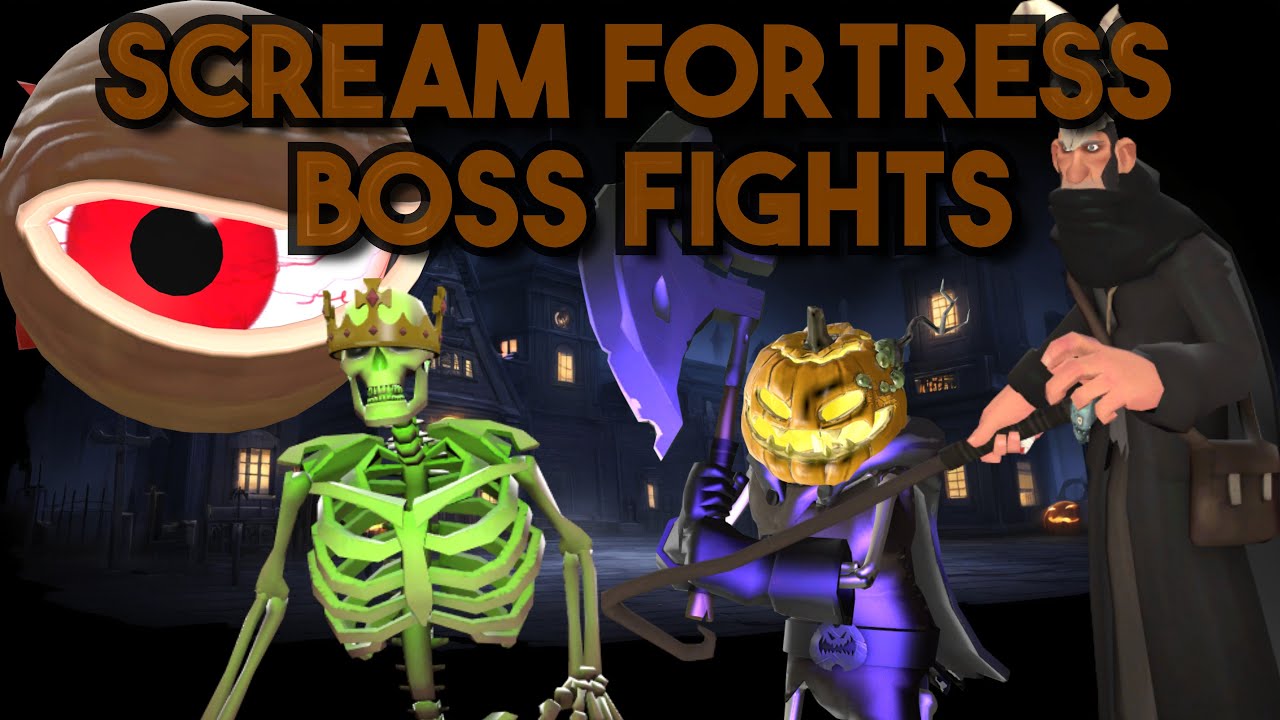 TF2 Scream Fortress | All Boss Fights - YouTube