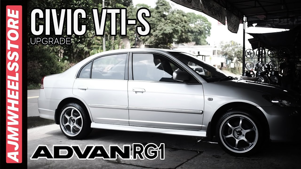 MODIFIKASI CIVIC VTI-S VELG ADVAN RG1 // AJMWHEELSSTORE - YouTube
